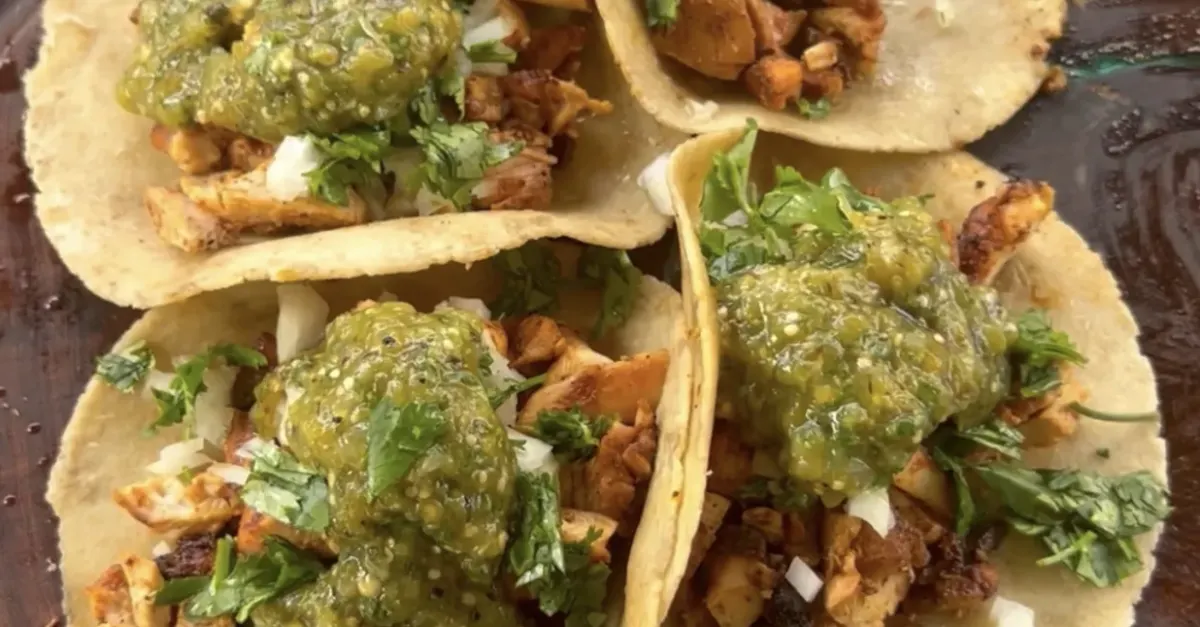 Grilled Chicken Tacos With Salsa Verde by cookingwithfire
