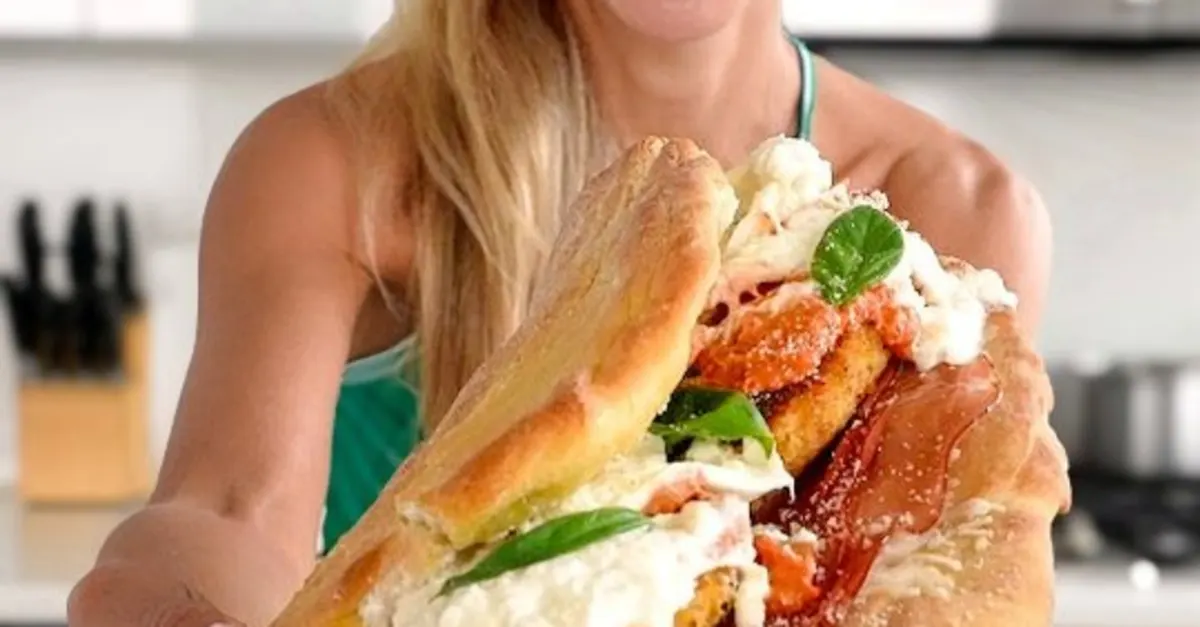 Folded Pizza Sandwich with Crispy Chicken Cutlets, Prosciutto ...