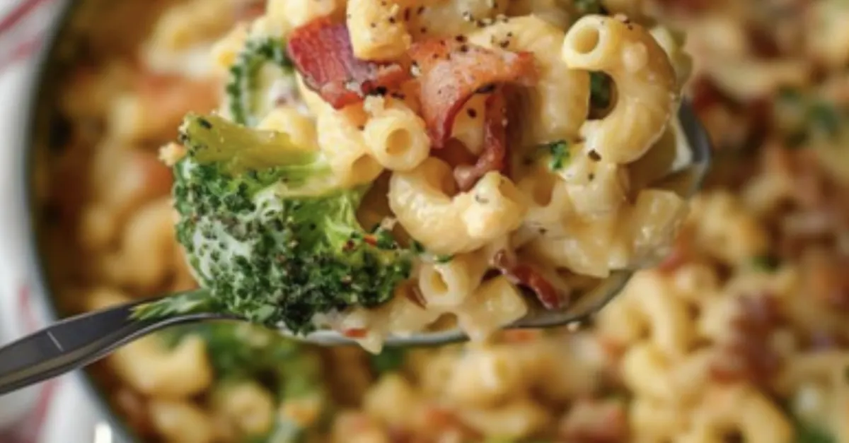 ONE POT BACON BROCCOLI MAC AND CHEESE | Provecho