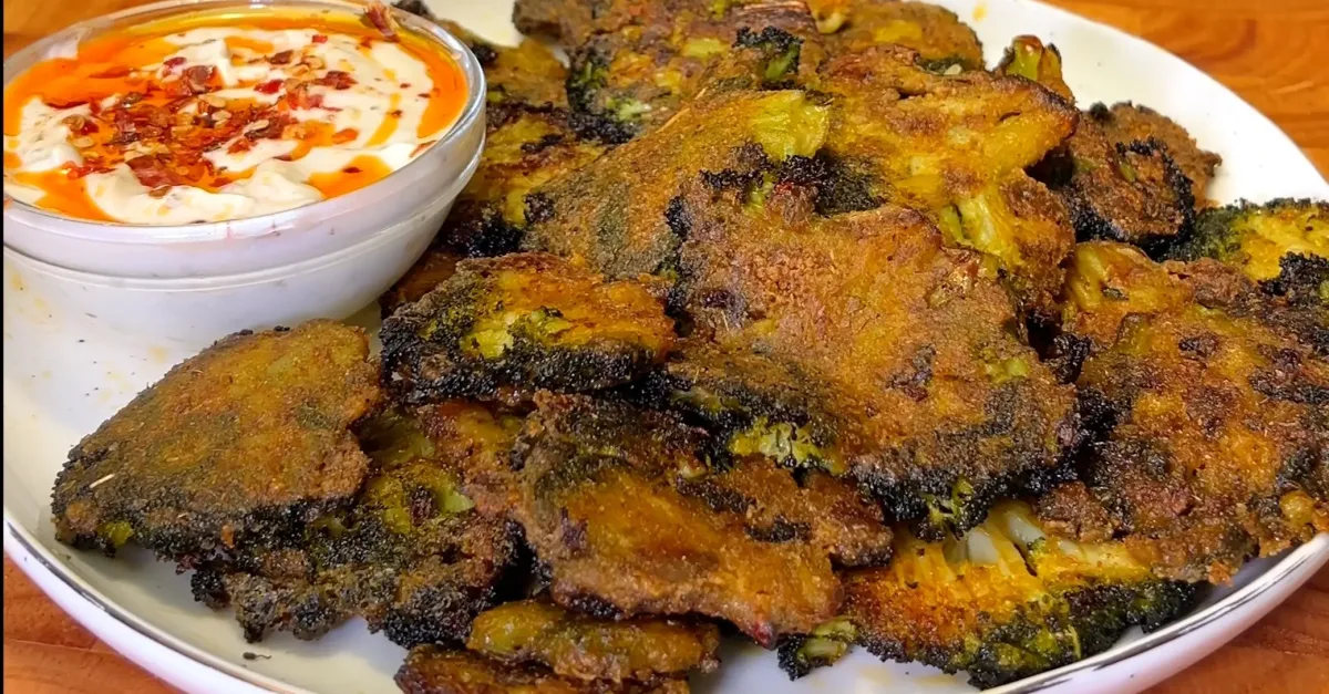 Crispy Smashed Broccoli Chips by drvegan