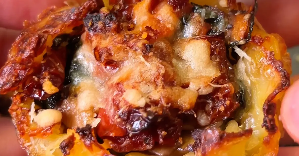 Loaded Smashed Potato Cups by drvegan