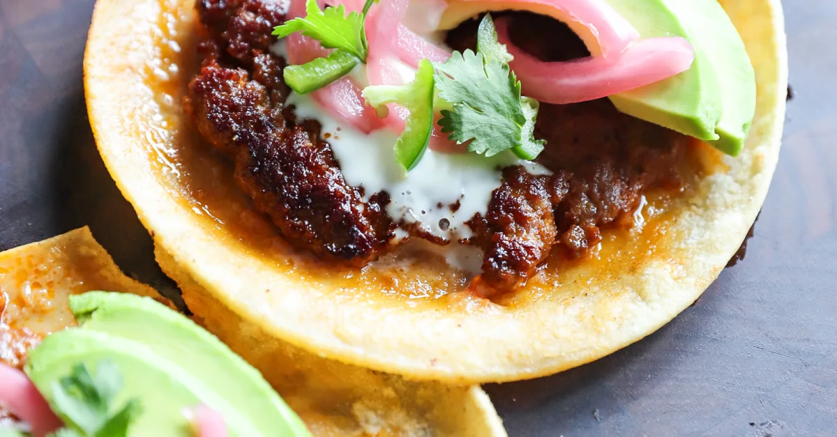 Chorizo Smashed Tacos | Provecho
