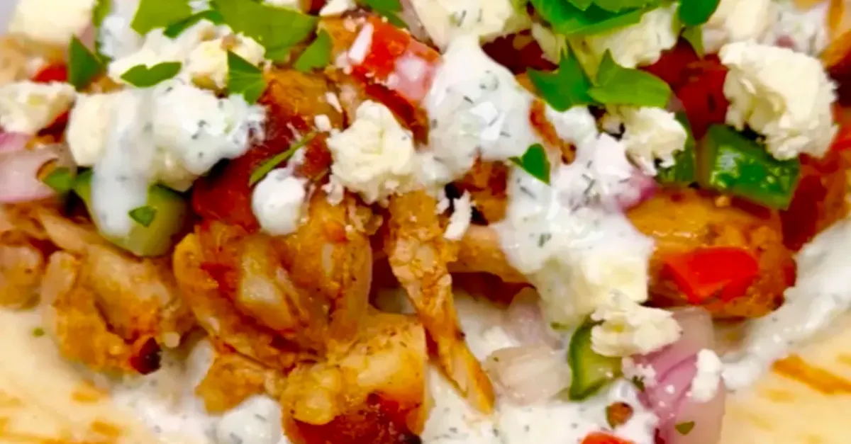 Greek Chicken Gyros on Homemade Spit by chefgenevieve