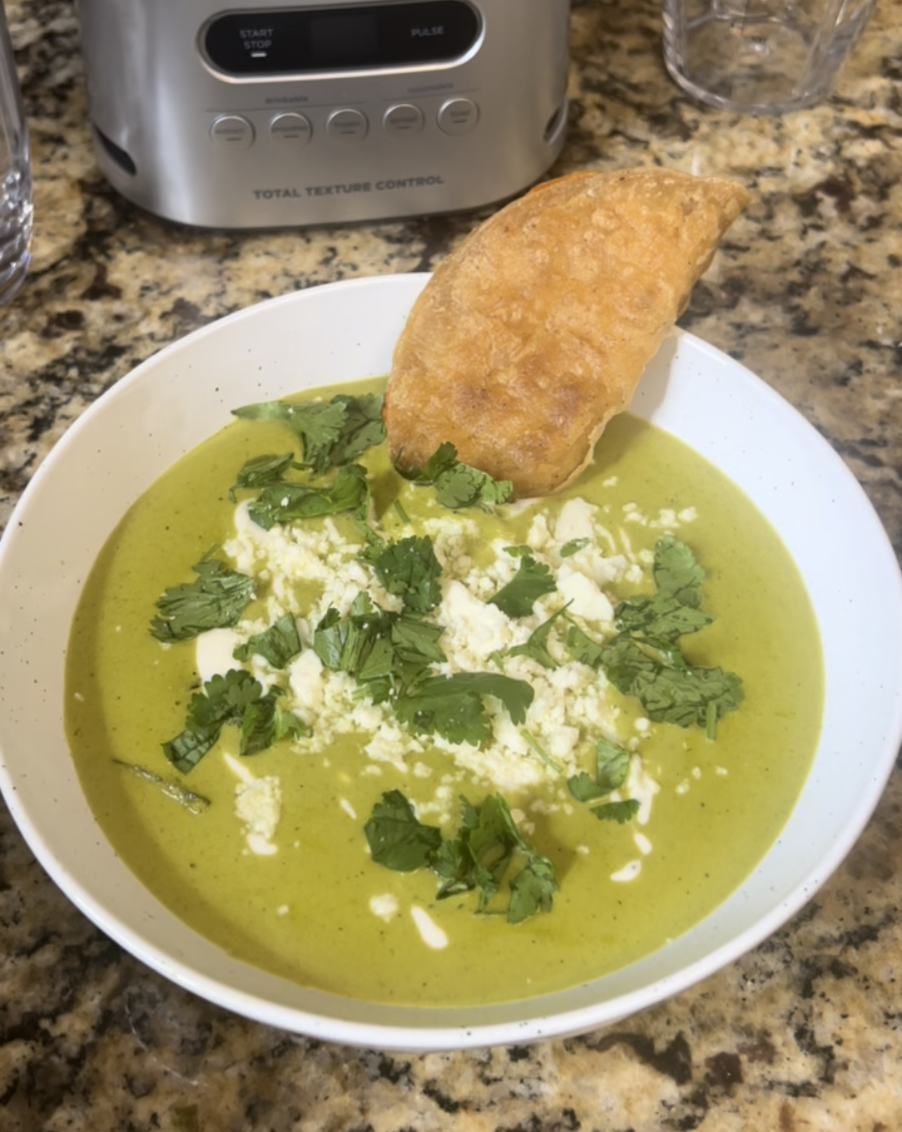 Creamy Poblano Soup | Freddsters