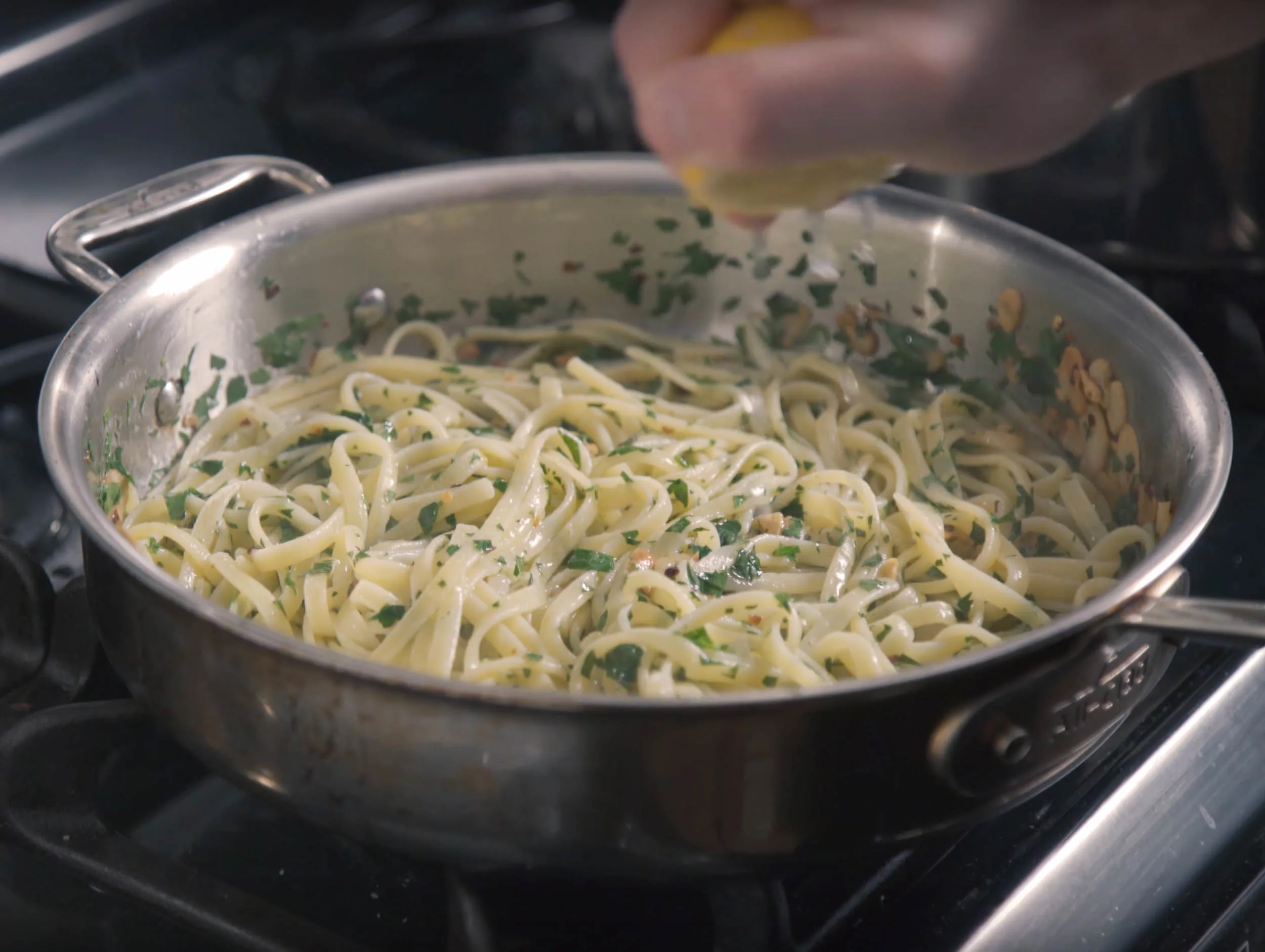 Pasta Aglio e Olio inspired by Chef | Babish
