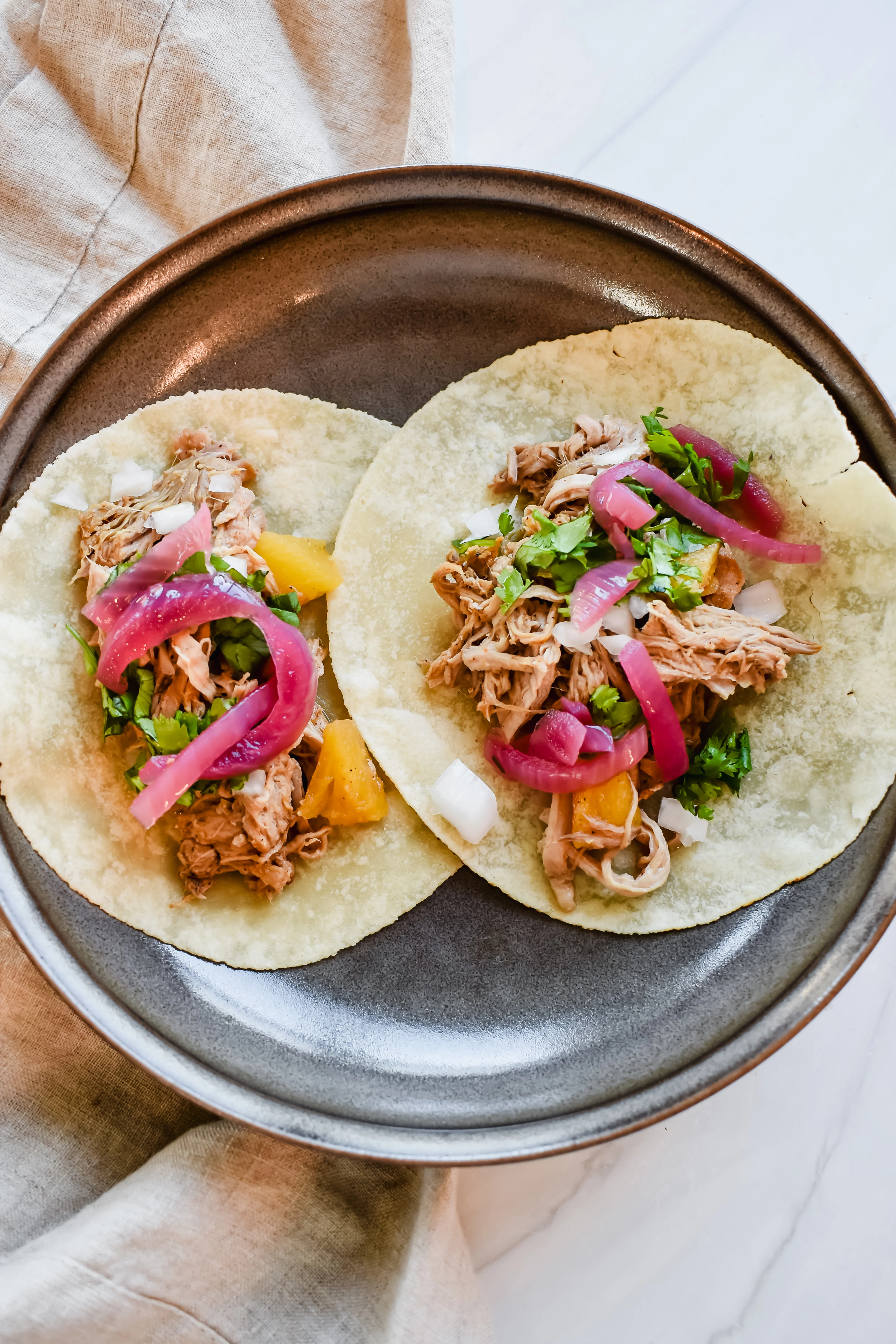 4 Ingredient Slow Cooker Pork Tenderloin Tacos | Provecho