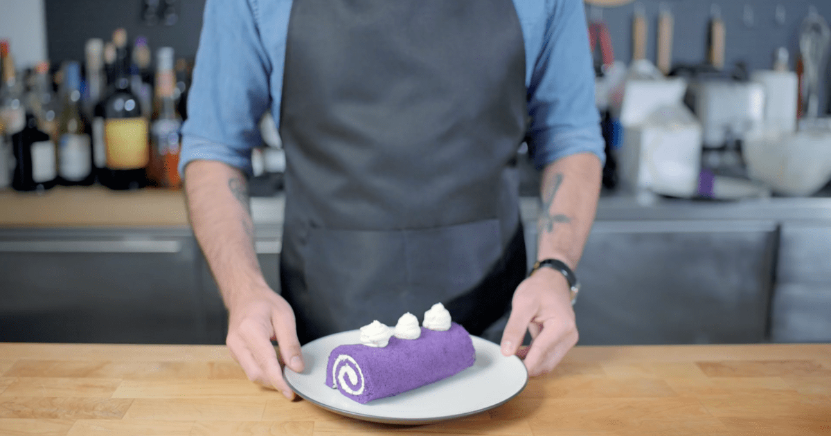 Ube Roll inspired by Steven Universe | Babish