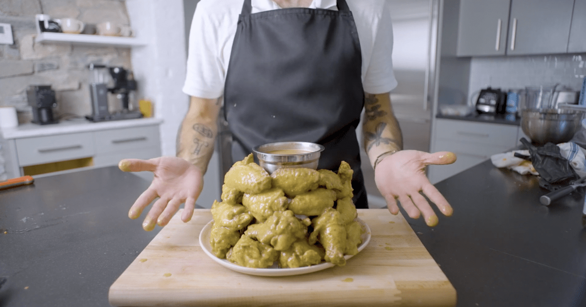 Wasabi Buffalo Wings inspired by The Simpsons | Babish