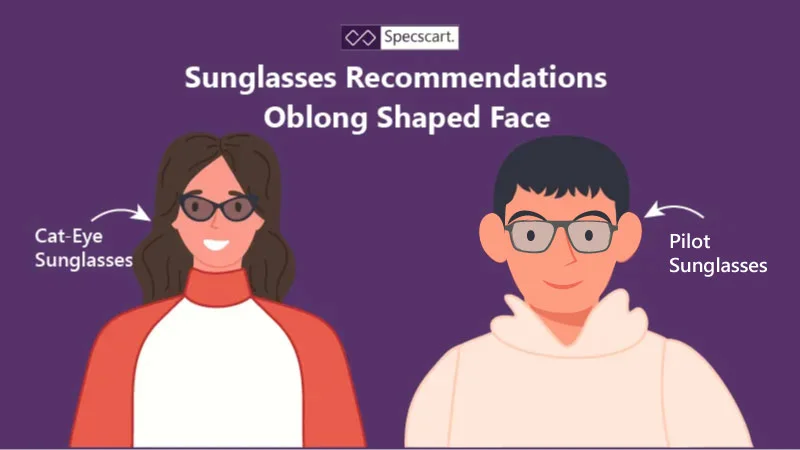 List of Sunglasses for Rectangle/Oblong Face Shapes | Specscart.®