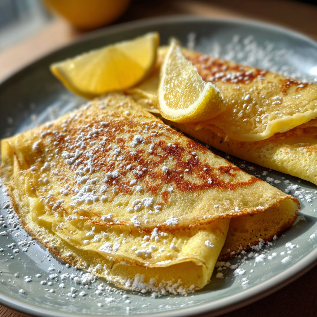 Französische Crêpes mit Zitrone und Zucker - Einfaches Rezept auf ...