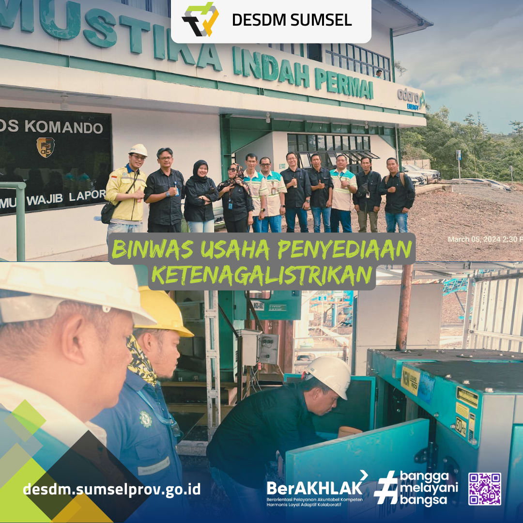 Binwas Usaha Penyediaan Ketenagalistrikan - DESDM SUMSEL