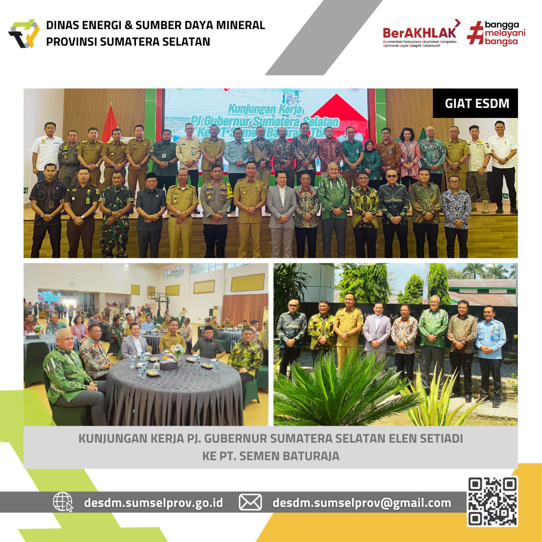 Kunjungan Kerja Pj. Gubernur Sumatera Selatan Elen Setiadi Ke PT. Semen ...