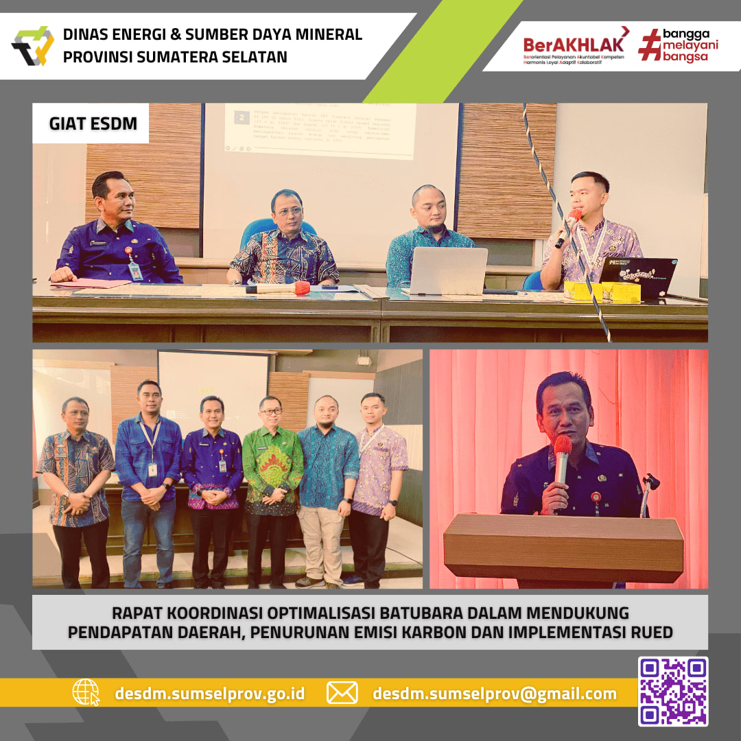 Rapat Koordinasi Optimalisasi Batubara dalam Mendukung Pendapatan ...