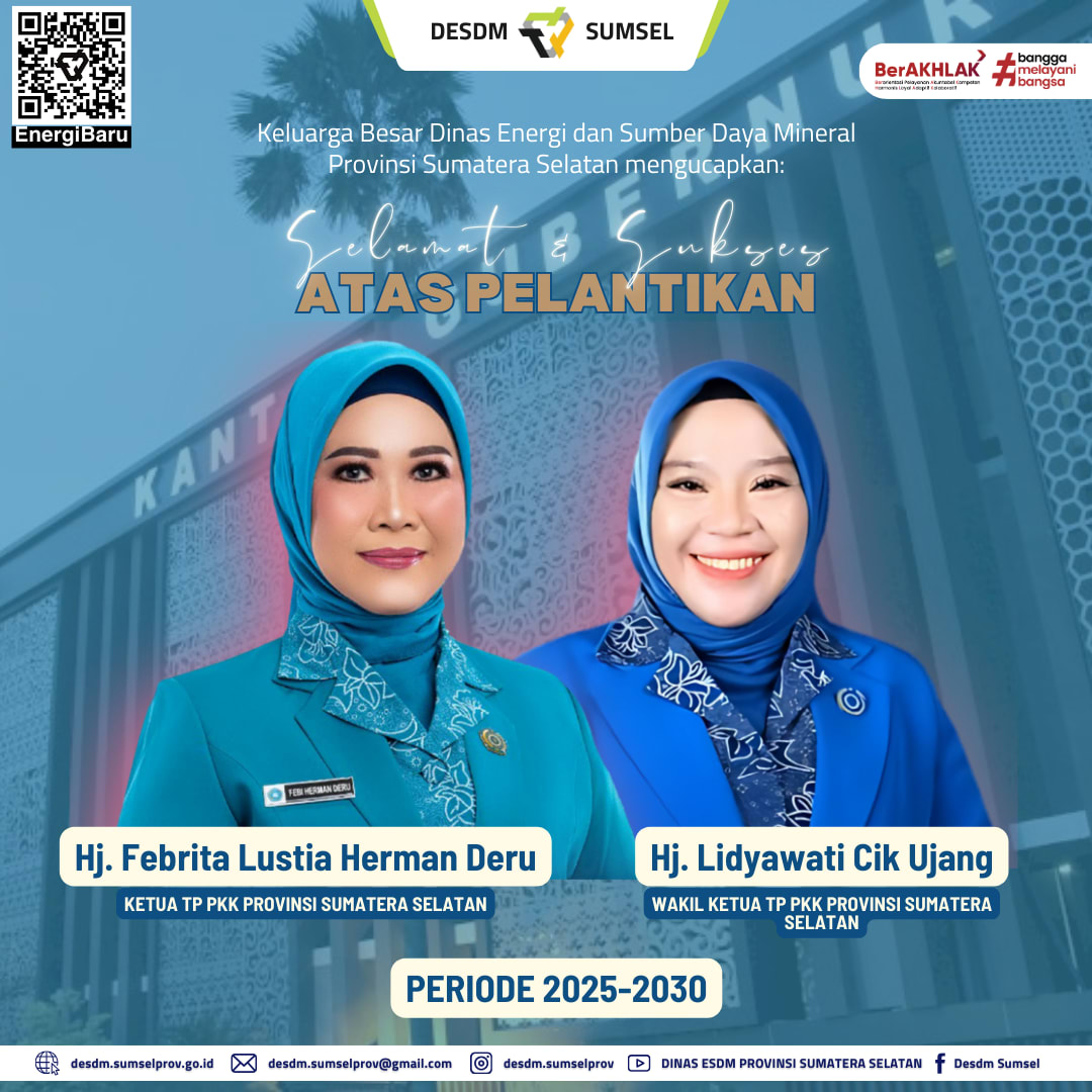 Pelantikan Ketua dan Wakil Ketua TP PKK Prov. Sumatera Selatan Periode ...