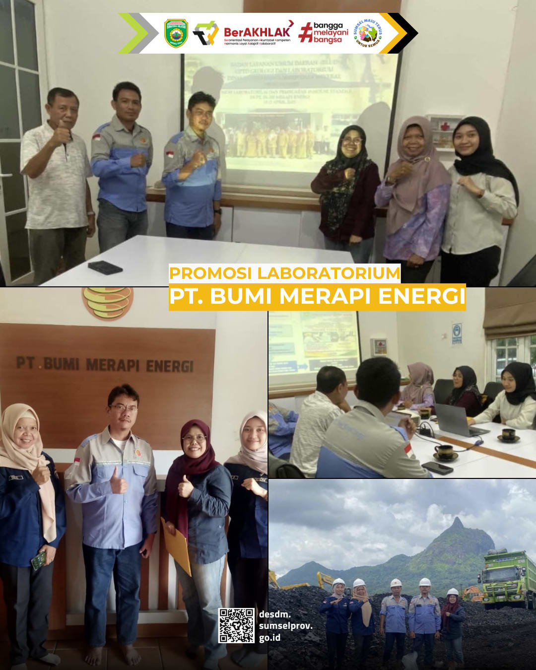 Promosi Laboratorium di PT. Bumi Merapi Energi - DESDM SUMSEL