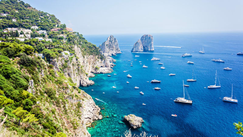 Gruppresa med guide till Capri & Sorrento med Amalfikusten & Pompeji