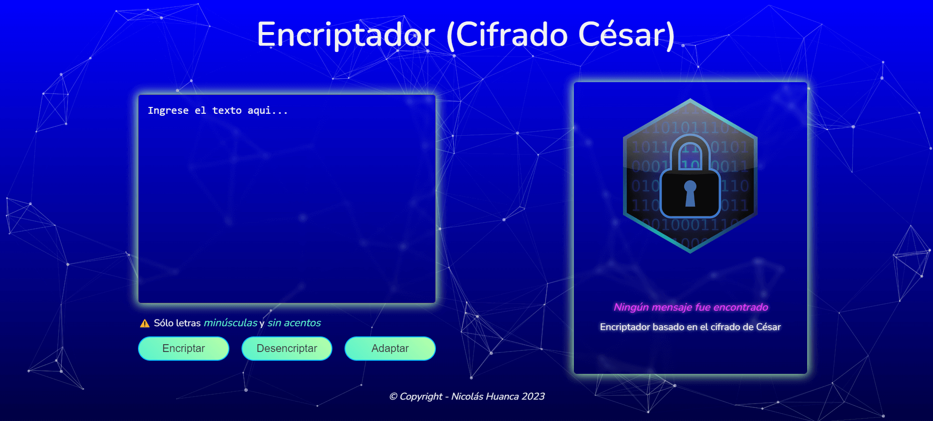 GitHub - nicolas2289h/encriptador-cifrado-cesar: Encriptador de palabras mediante cifrado cesar ...