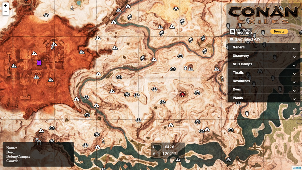 Conan Exiles Interactive Map ScalaCube
