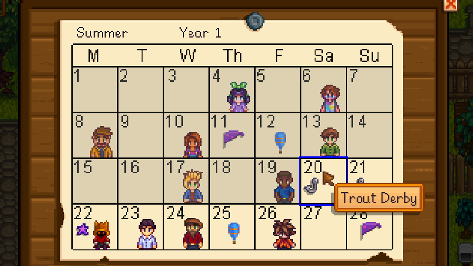 Trout Derby Stardew Valley Guide - ScalaCube