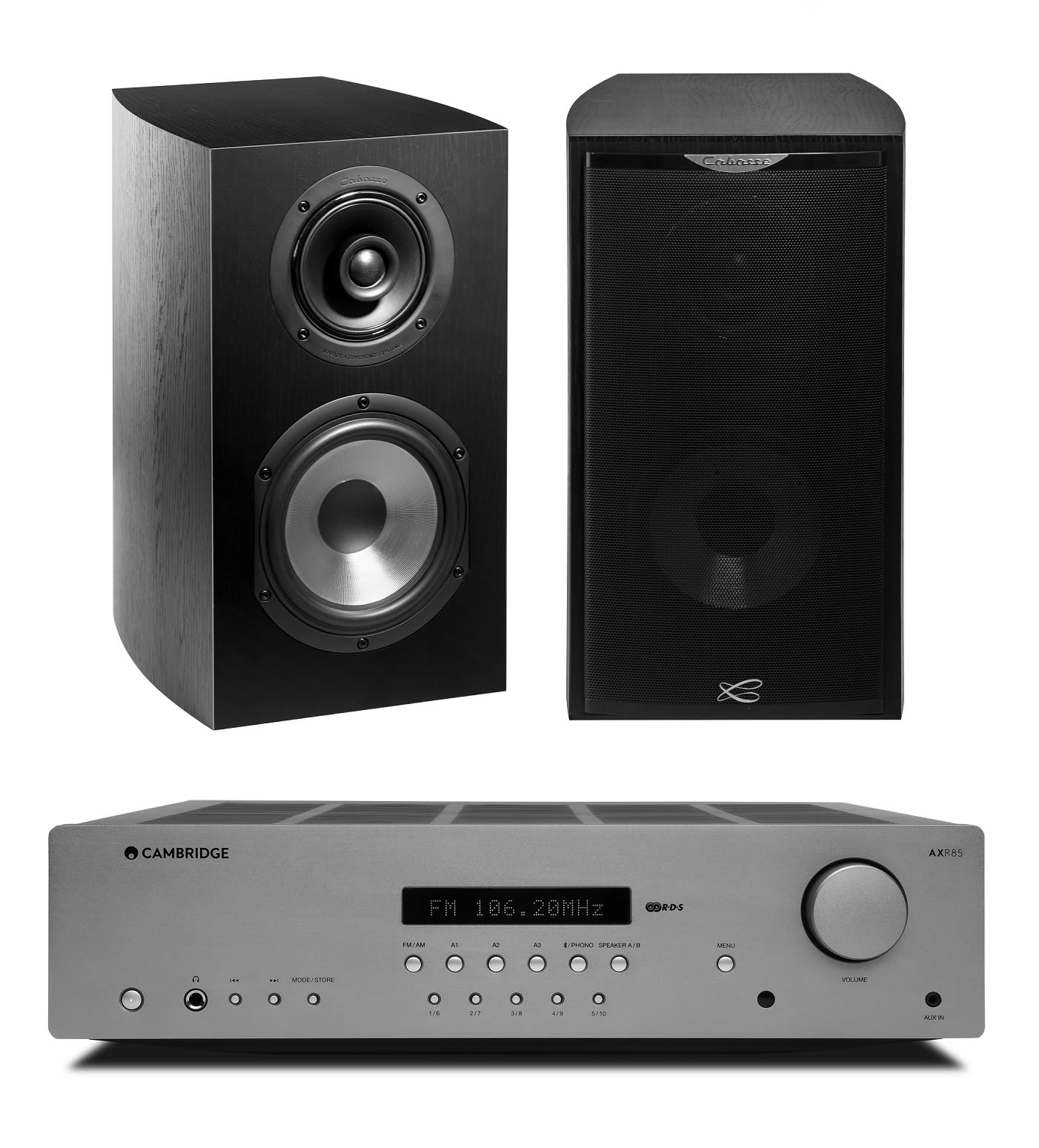 Cabasse ANTIGUA MC170 + CAMBRIDGE AUDIO AXR85 Stereo komplekts | High ...