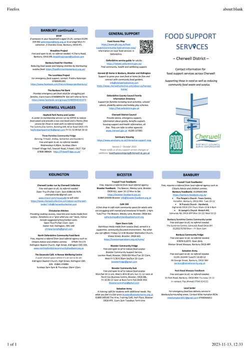 Food Support Resources | Good Food Oxfordshire