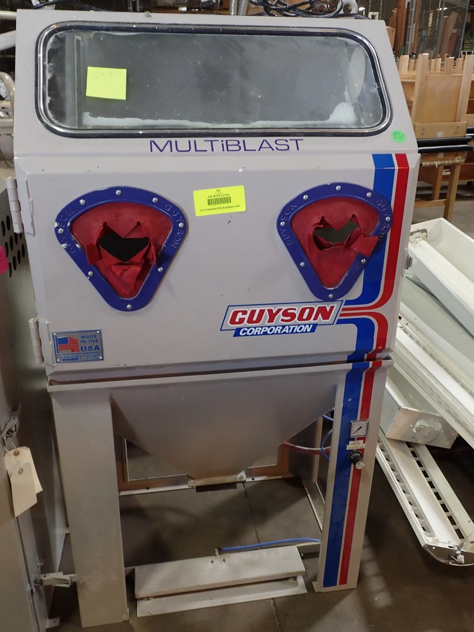 (1) Guyson C401W Blast Cleaning Cabinet With Filtration System ...