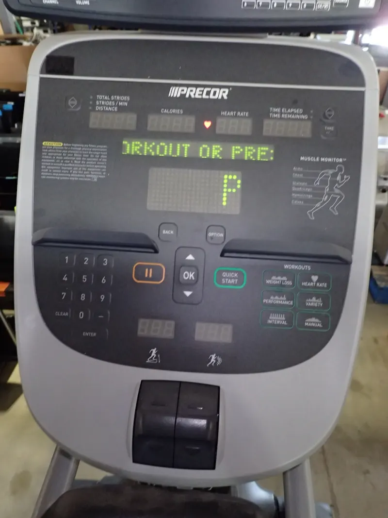 (1) Precor EFX Cross Ramp Elliptical Machine | Surplus Marketplace