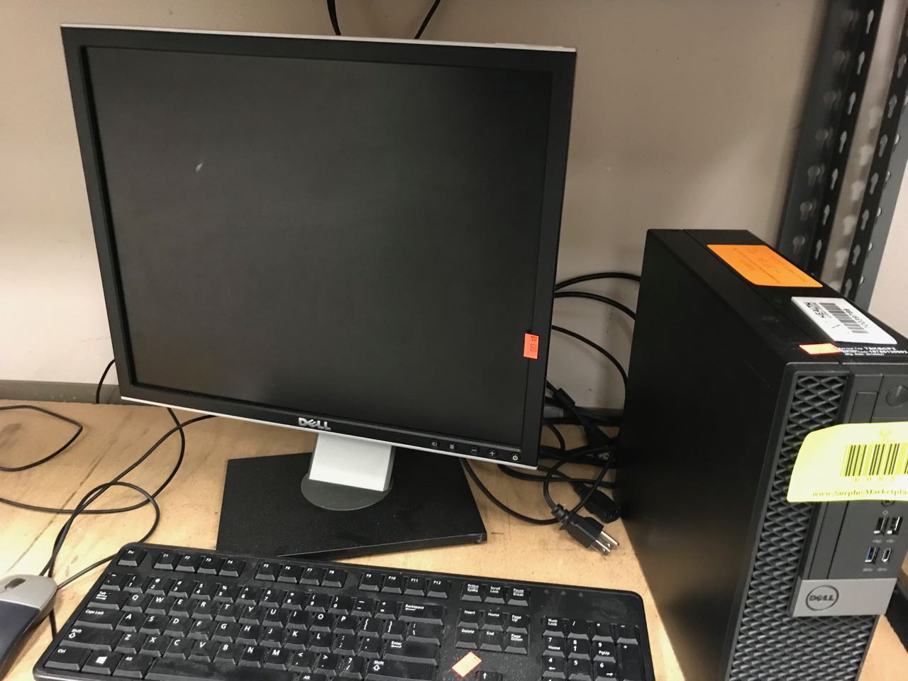 Complete Office Desk setup with Dell Optiplex 7050 Desktop Computer ...