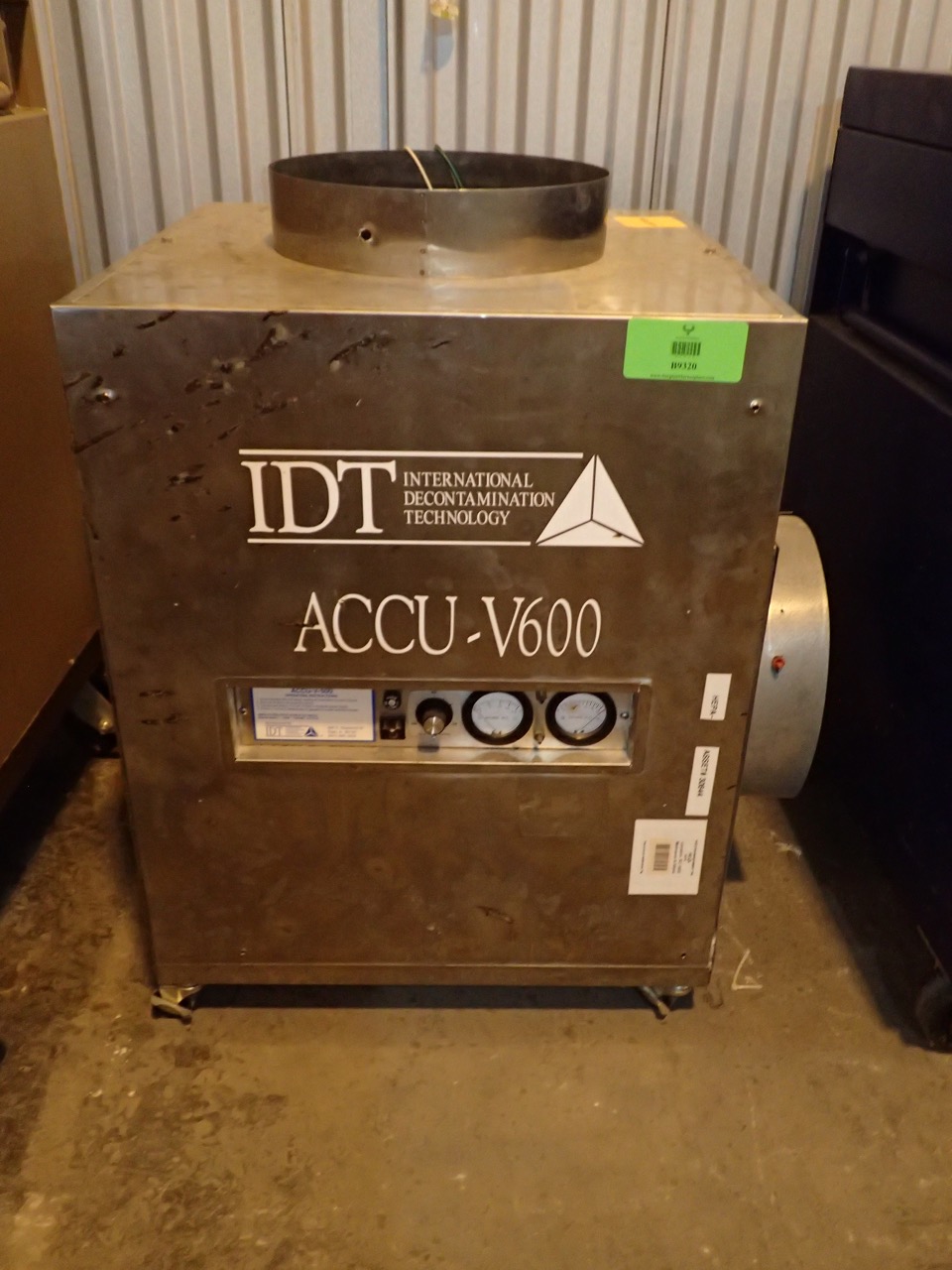 International Contamination Technology Accu-V600 Contamination Control ...