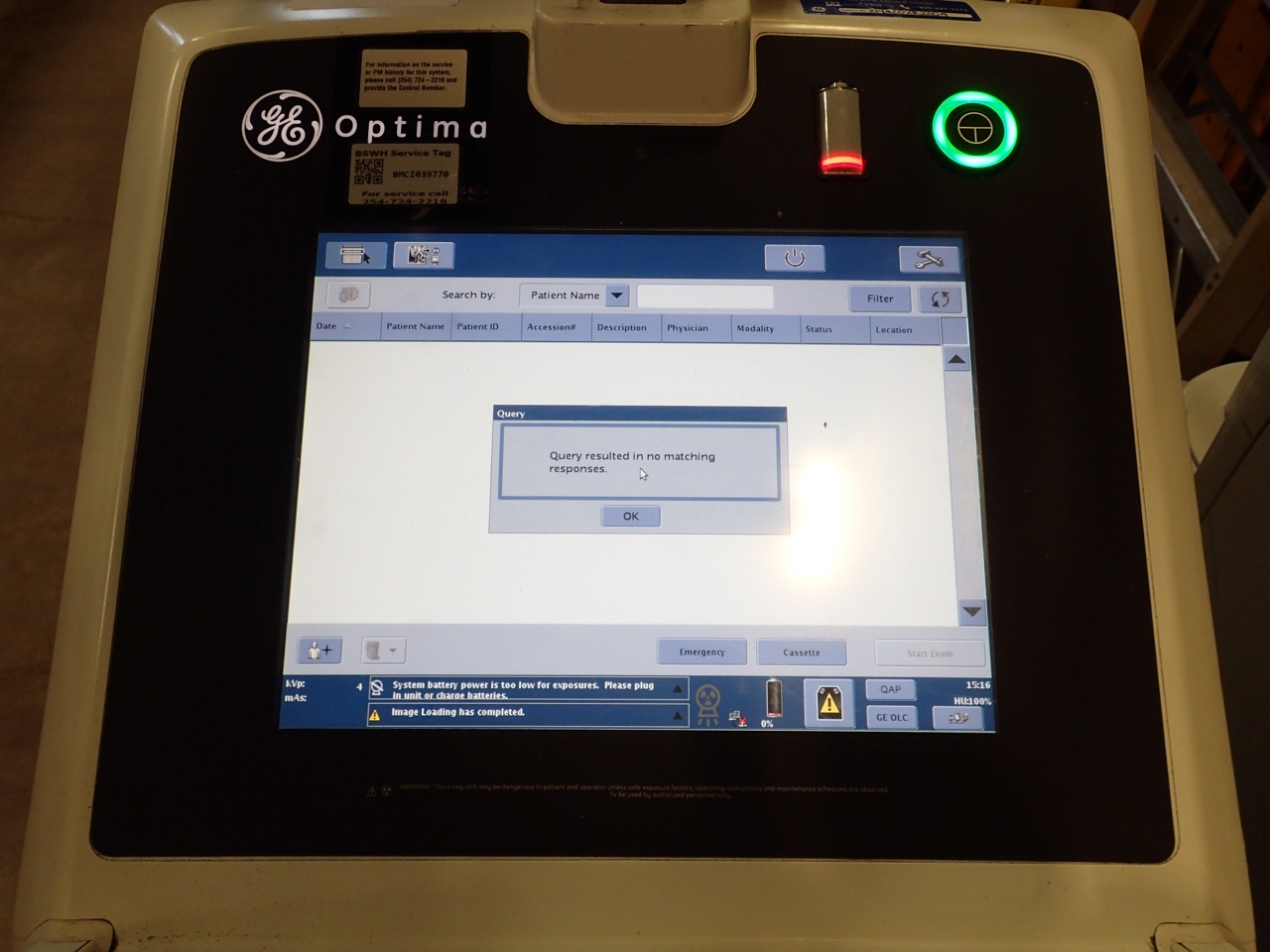 GE Optima XR220AMX Portable X-Ray System - Surplus Marketplace