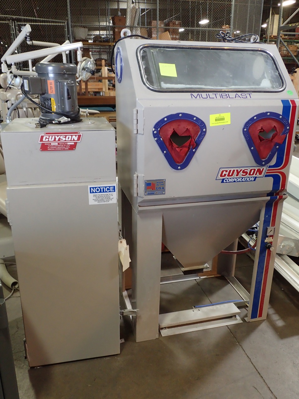 (1) Guyson C401W Blast Cleaning Cabinet With Filtration System ...