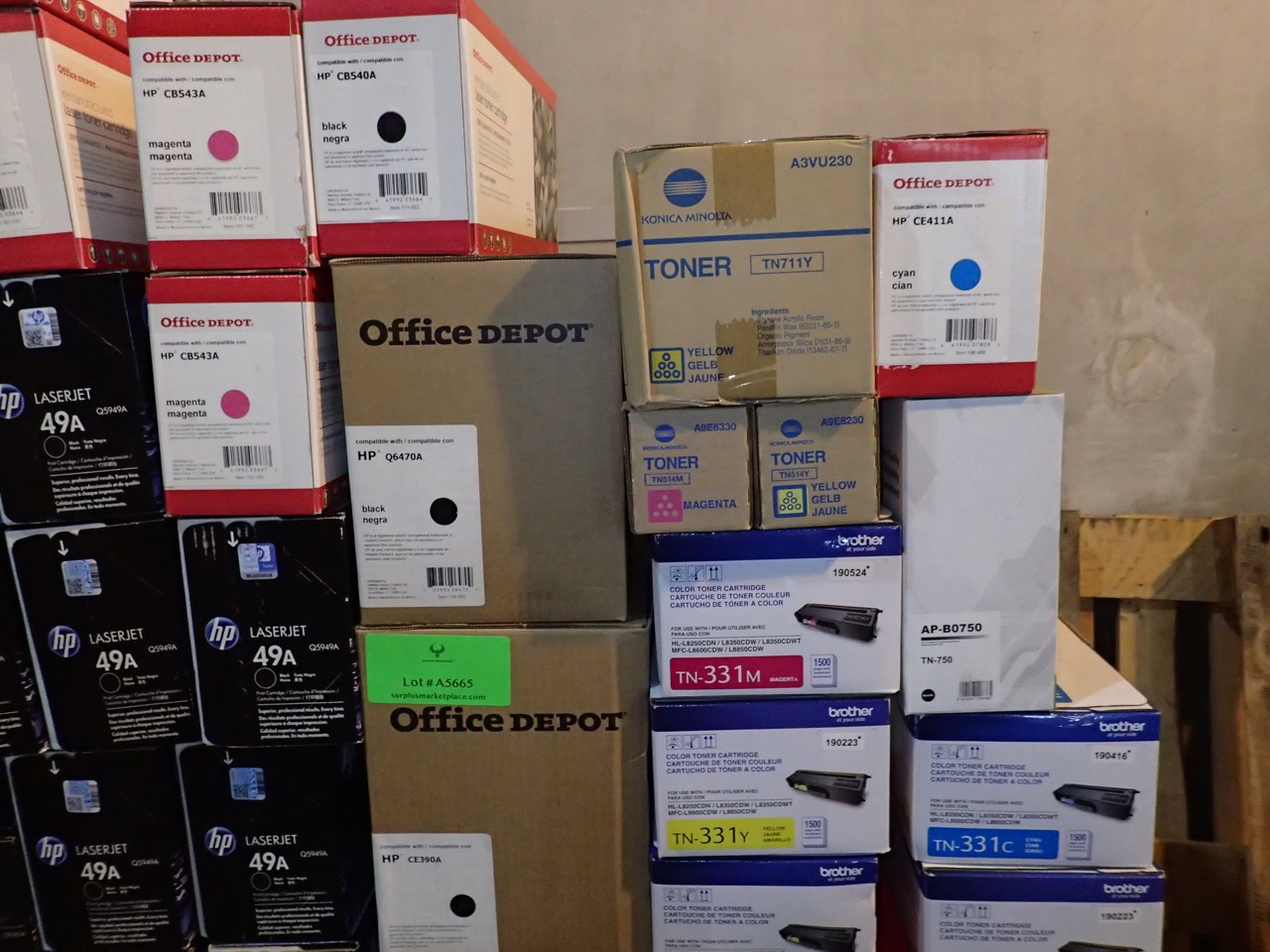 (63) Assorted Toner Cartridges - Surplus Marketplace