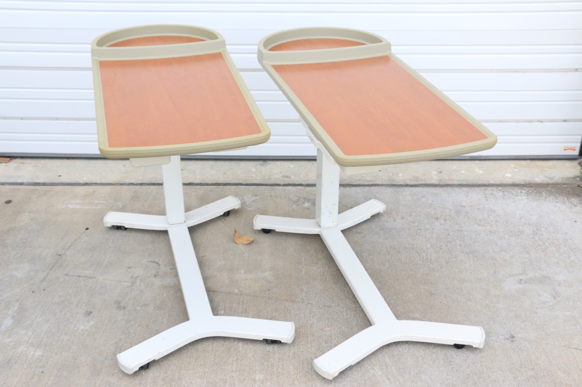 (2) Nemschoff Overbed Tables | Surplus Marketplace