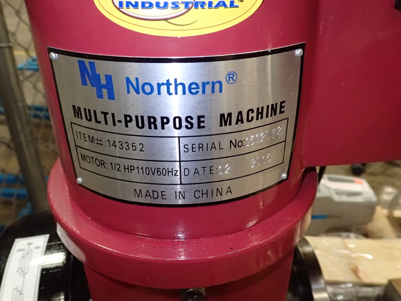 (1) Northern Industrial 143352 Multi-Purpose/Lathe Machine - Surplus ...