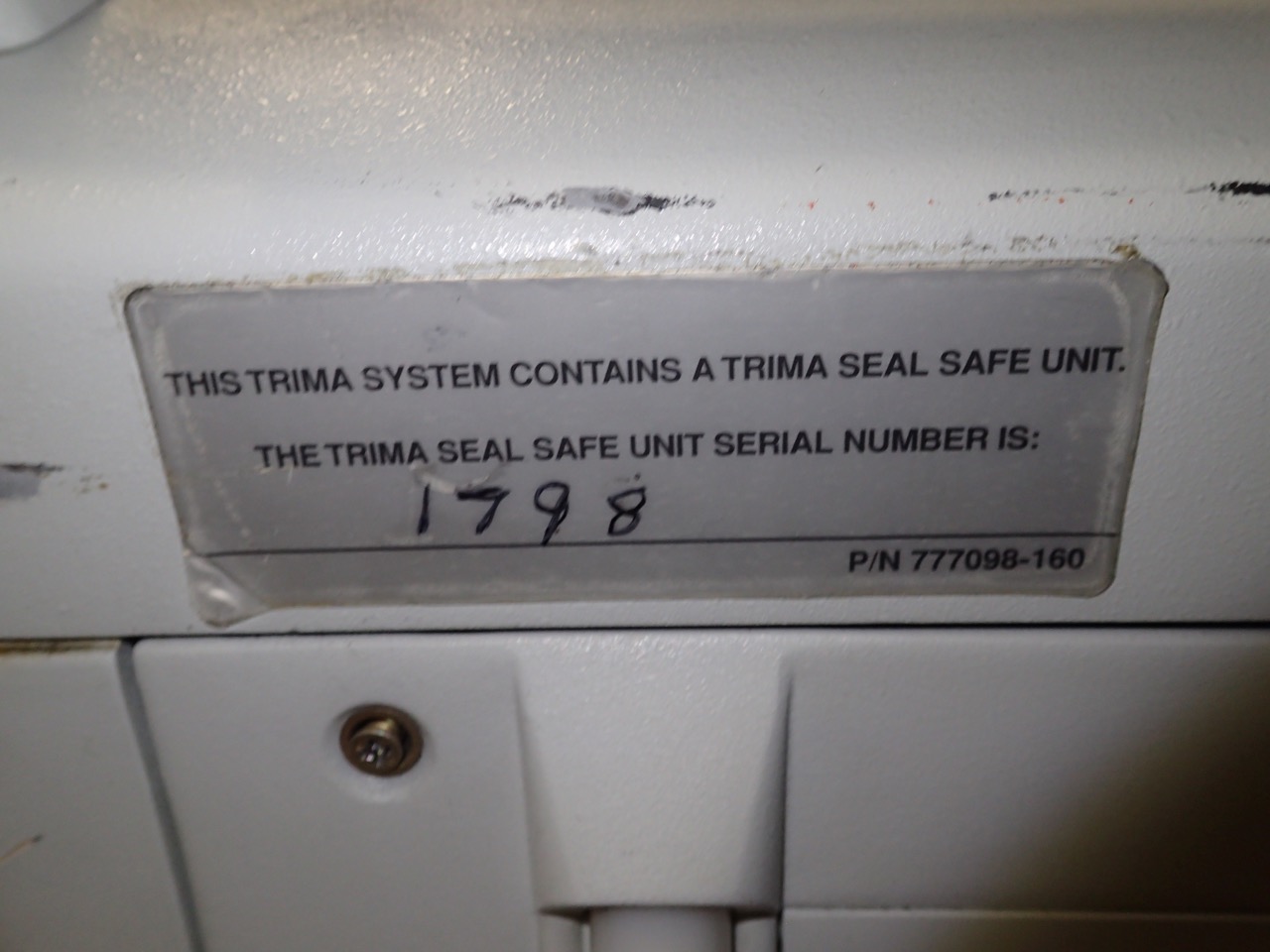 (1) Trima Accel Automated Blood Collection System - Surplus Marketplace