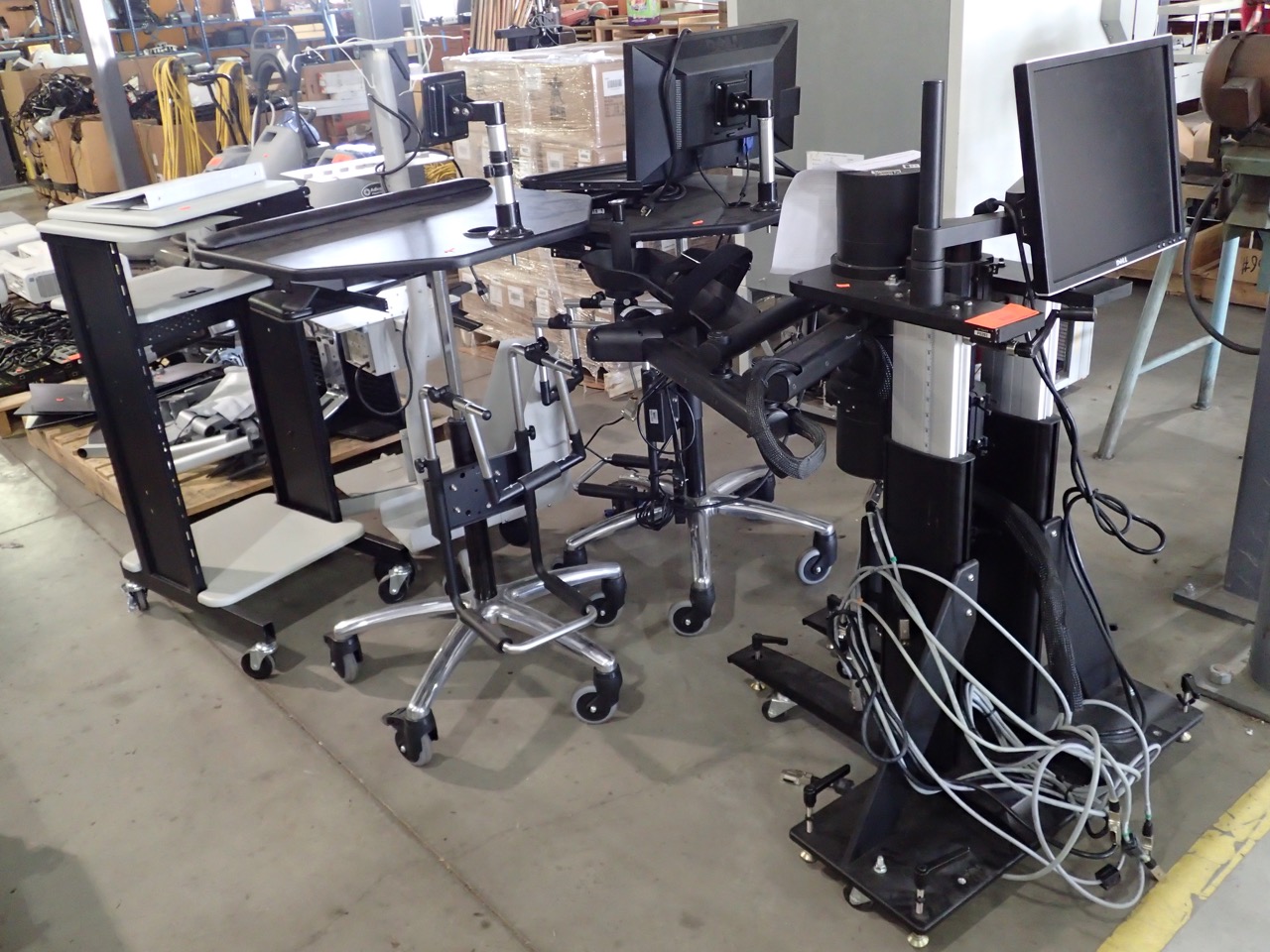 Assorted Rolling Computer Carts/Mounting Arms | Surplus Marketplace
