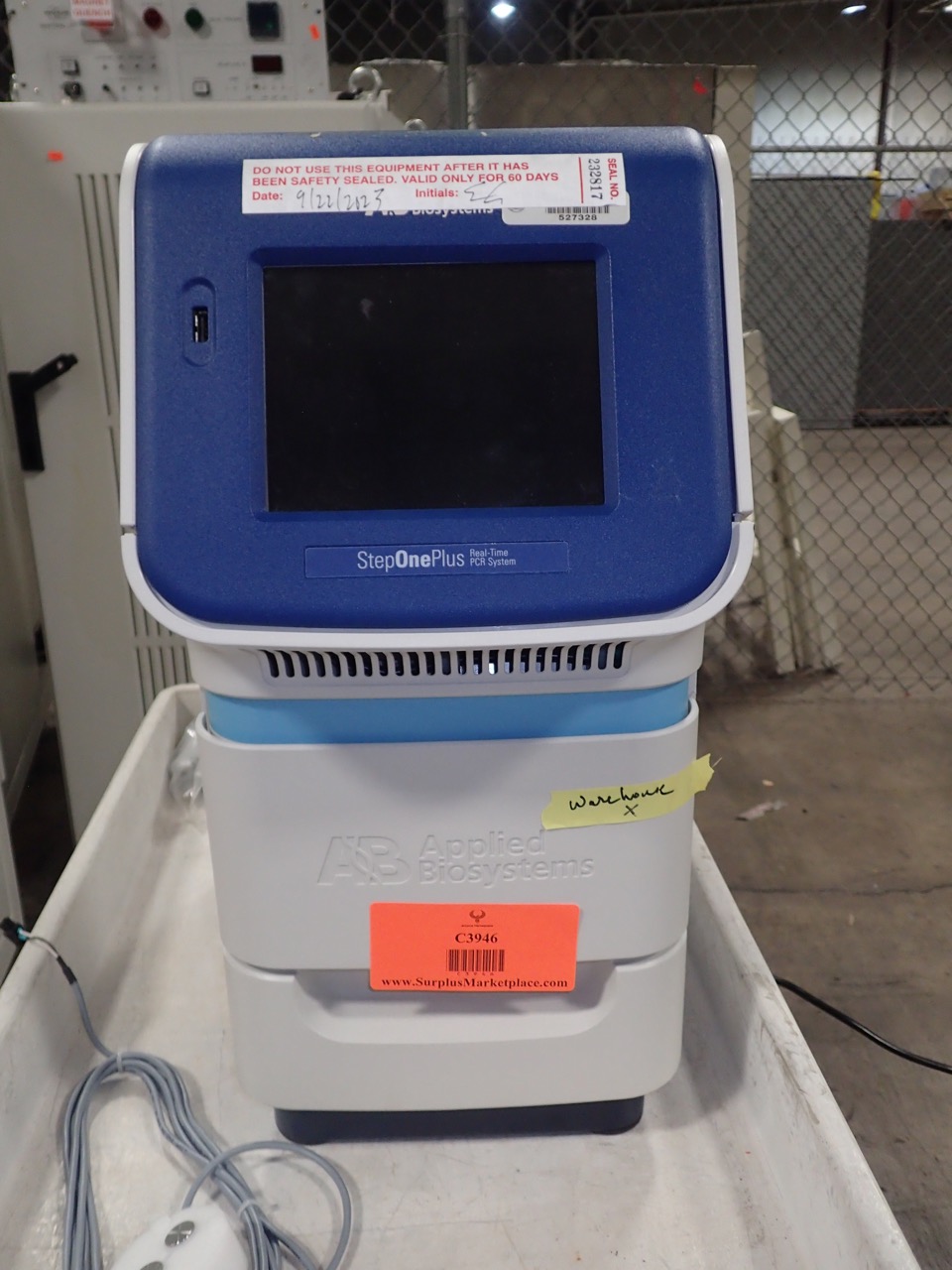 (1) Applied Biosytstems Step One Plus Real-Time PCR System | Surplus ...