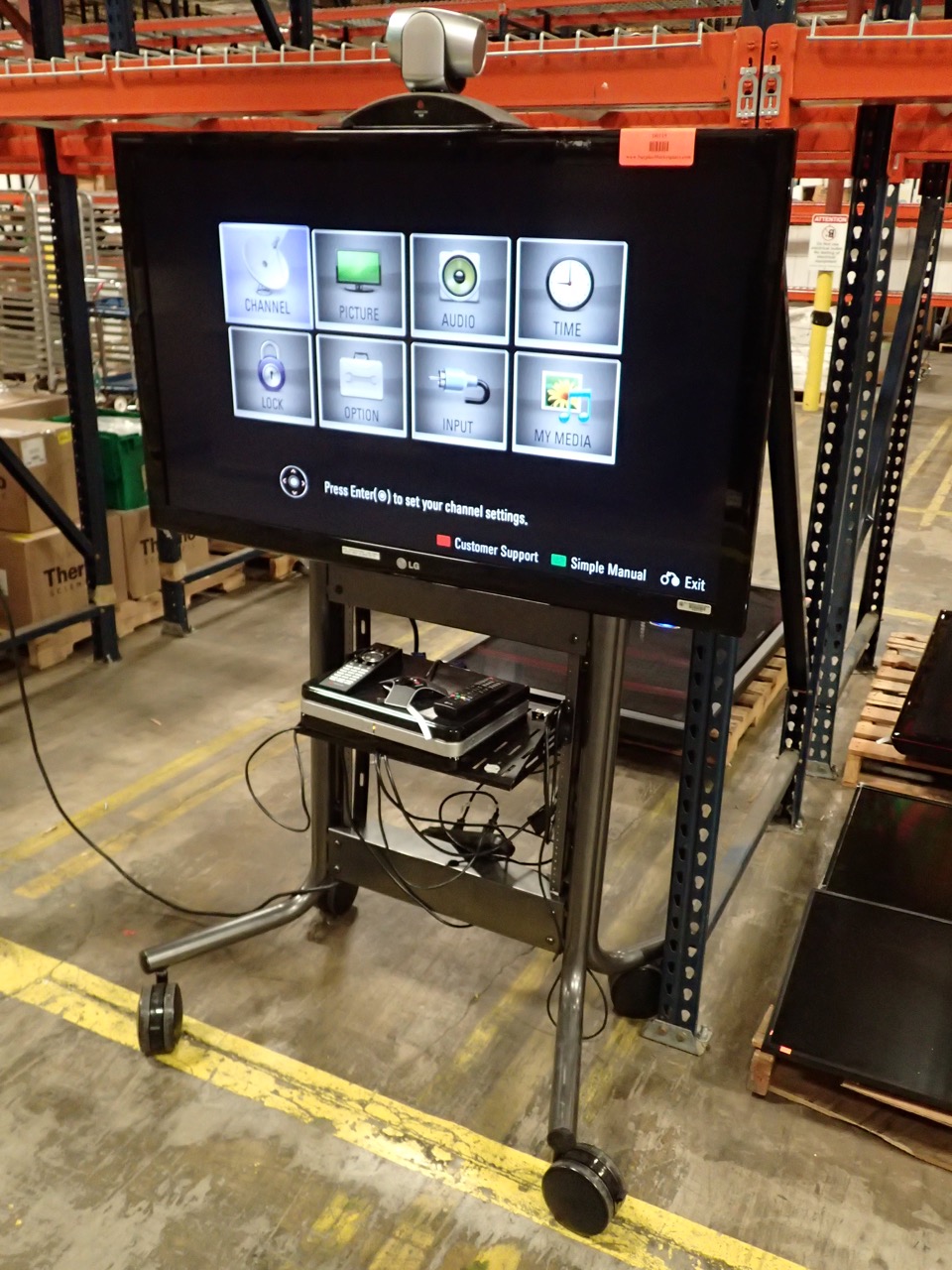 (1) Portable Polycom Teleconferencing System | Surplus Marketplace