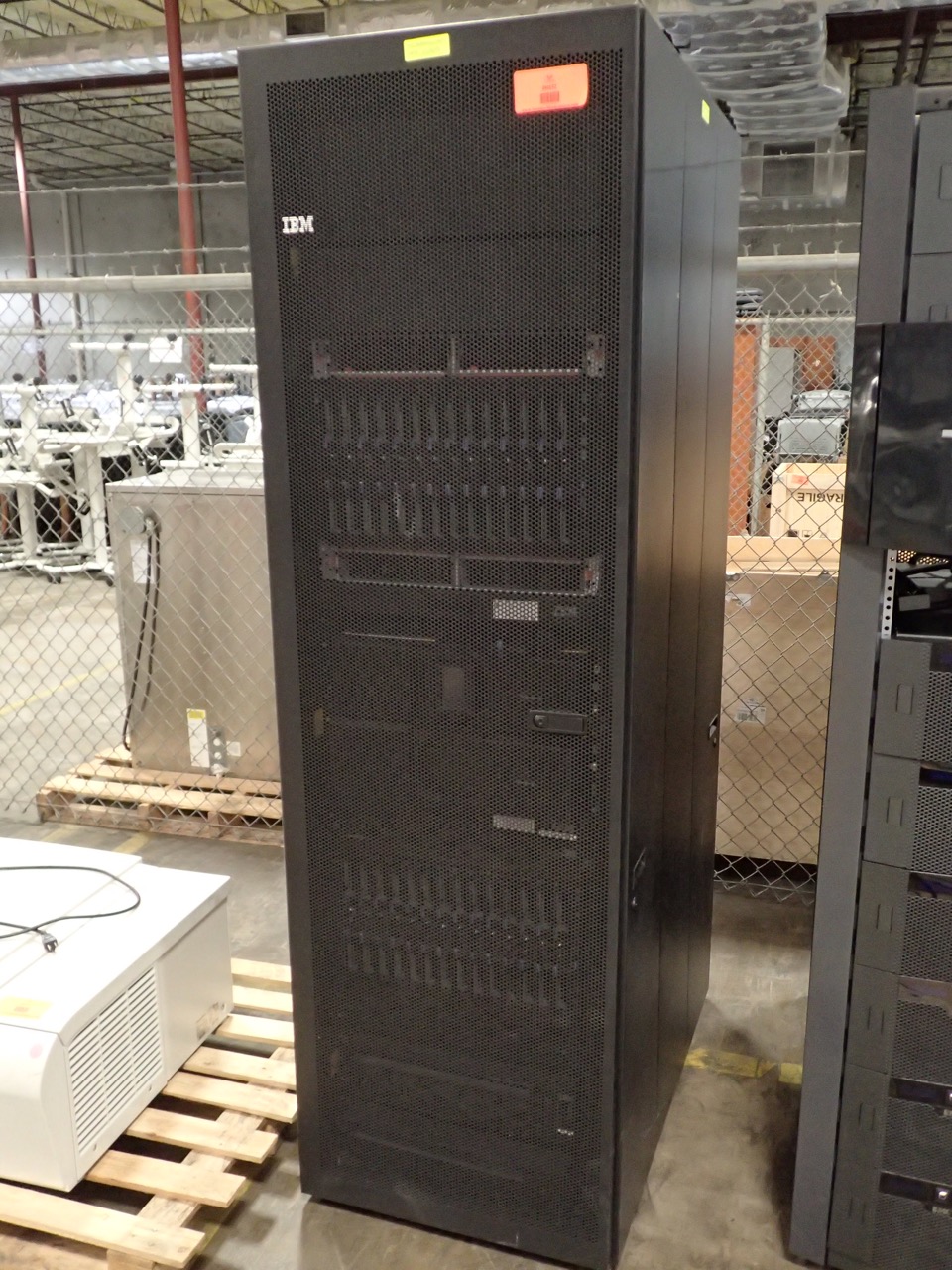 (1) IBM Server Rack With (10) Assorted Rack Components | Surplus ...