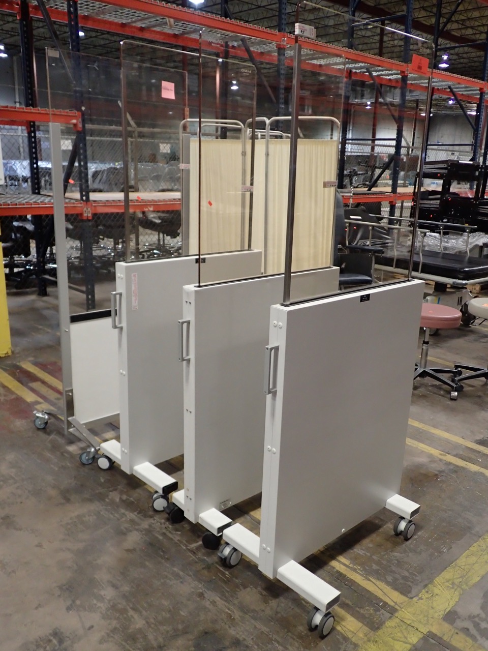 (4) Assorted Rolling X-Ray Shields - Surplus Marketplace