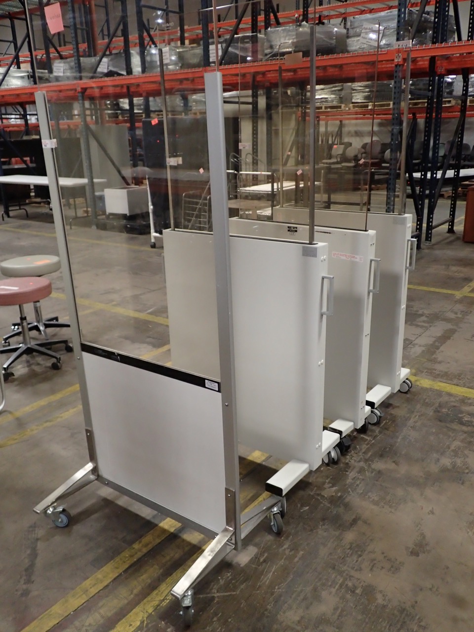 (4) Assorted Rolling X-Ray Shields - Surplus Marketplace