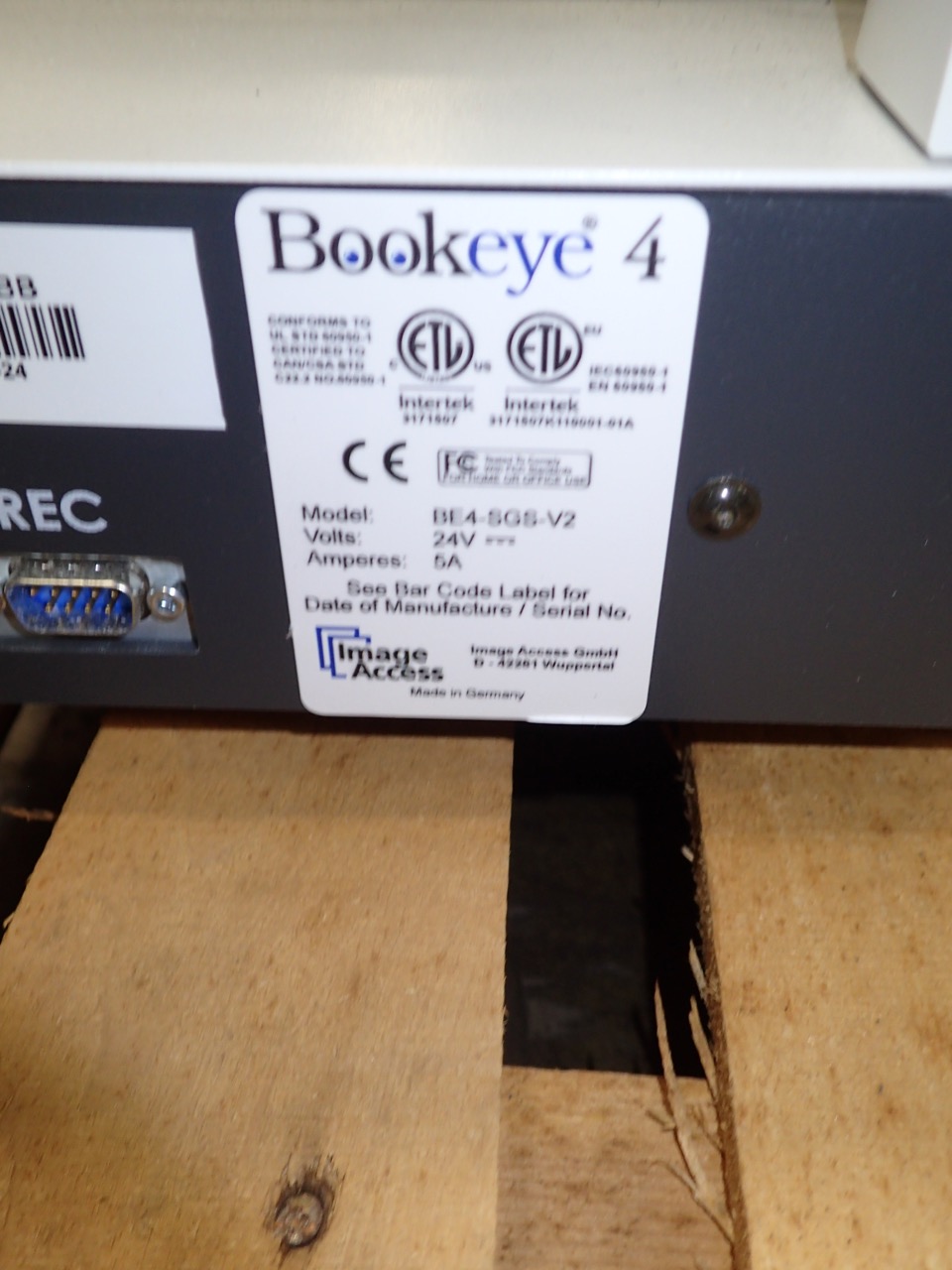 (1) Image Access Manufacturing BookEye 4 Basic Overhead Book Scanner ...
