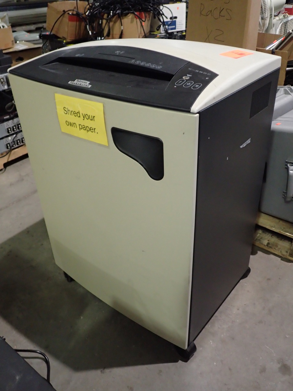 (1) Fellowes Powershred C-380C Large Paper Shredder | Surplus Marketplace