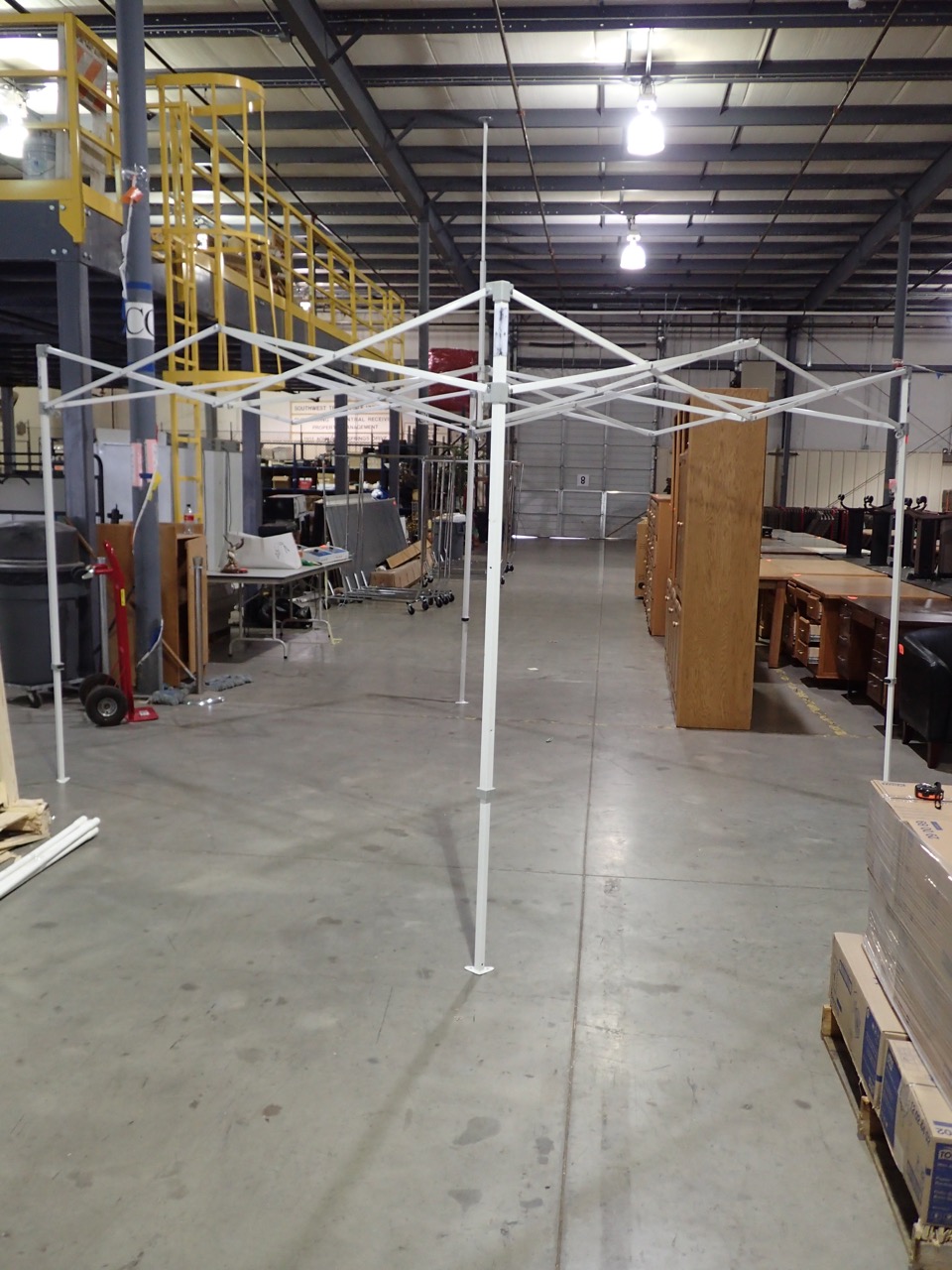 EZ-UP 10' X 10' x 11' Instant Shelter Canopy Frame w/ Storage Bag ...