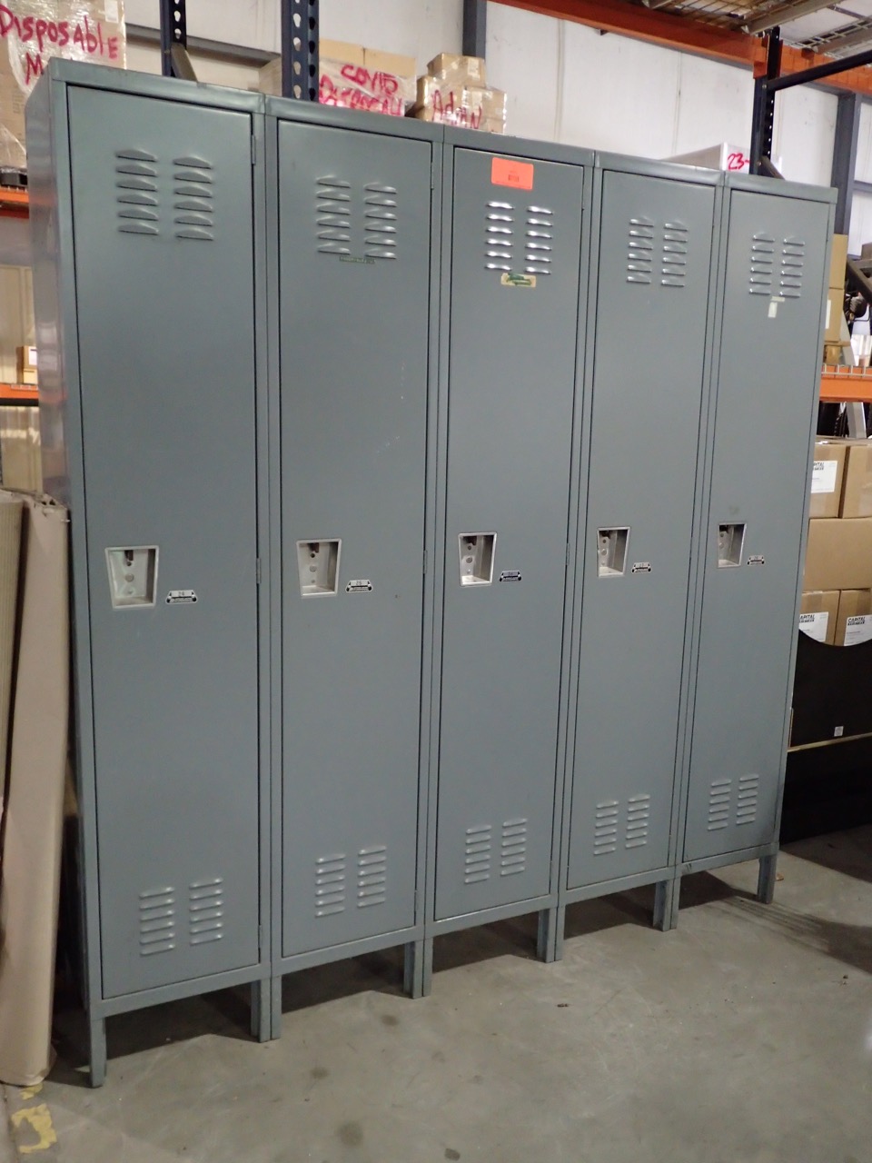 Single Tier Lockers 5 Wide | Surplus Marketplace