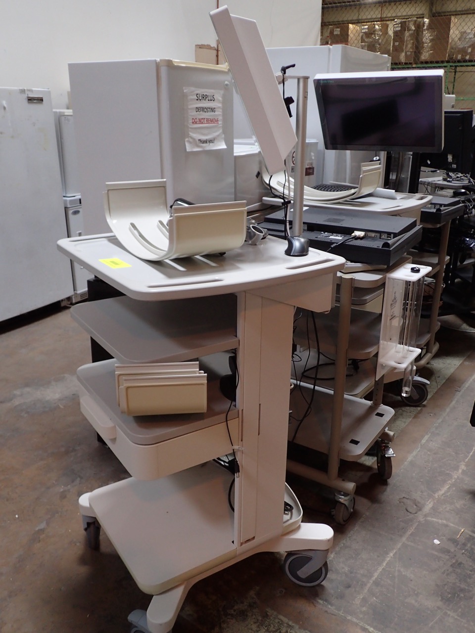 16 Assorted Carts with Monitors | Surplus Marketplace