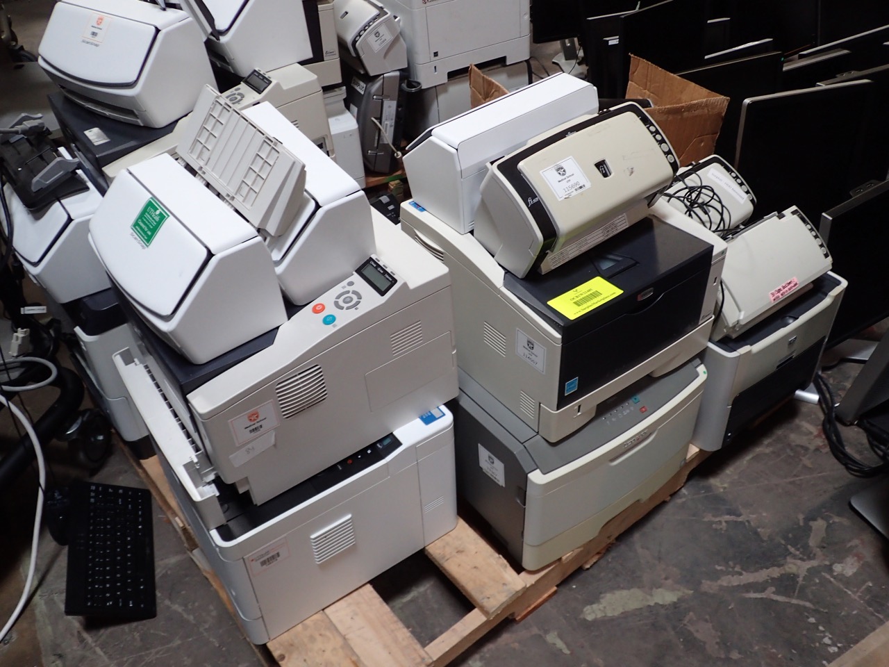 4 Pallets of Printers and Scanners | Surplus Marketplace