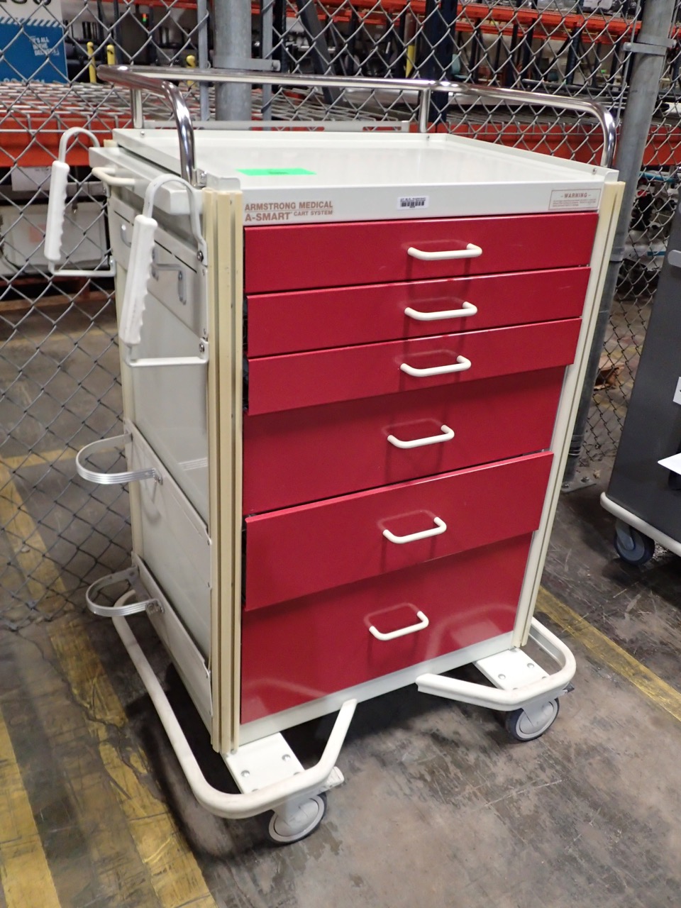 (1) Armstrong Medical (6) Drawer Crash Cart - Surplus Marketplace