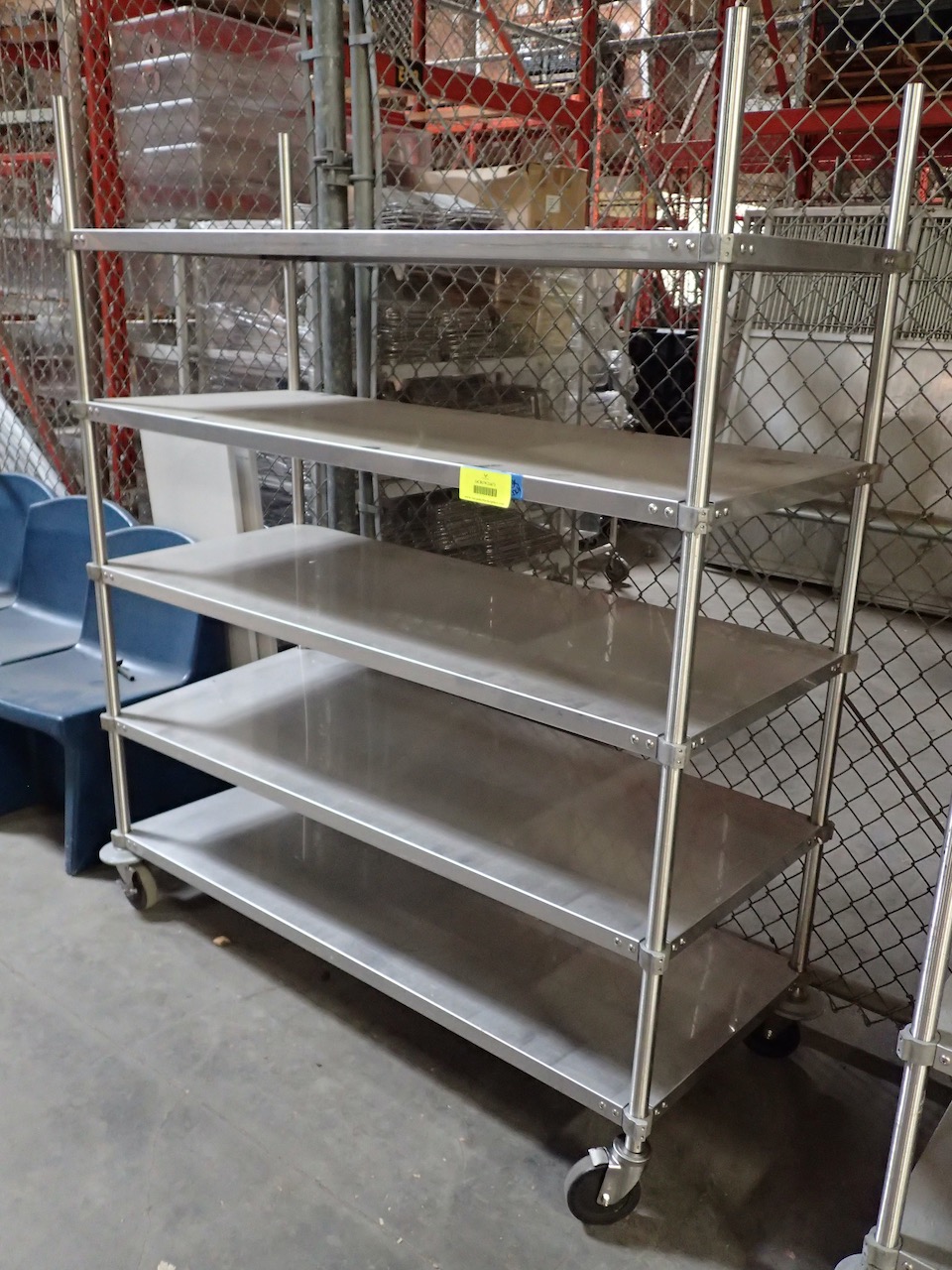 (1) 60”X24” Stainless Steel Rack On Casters | Surplus Marketplace