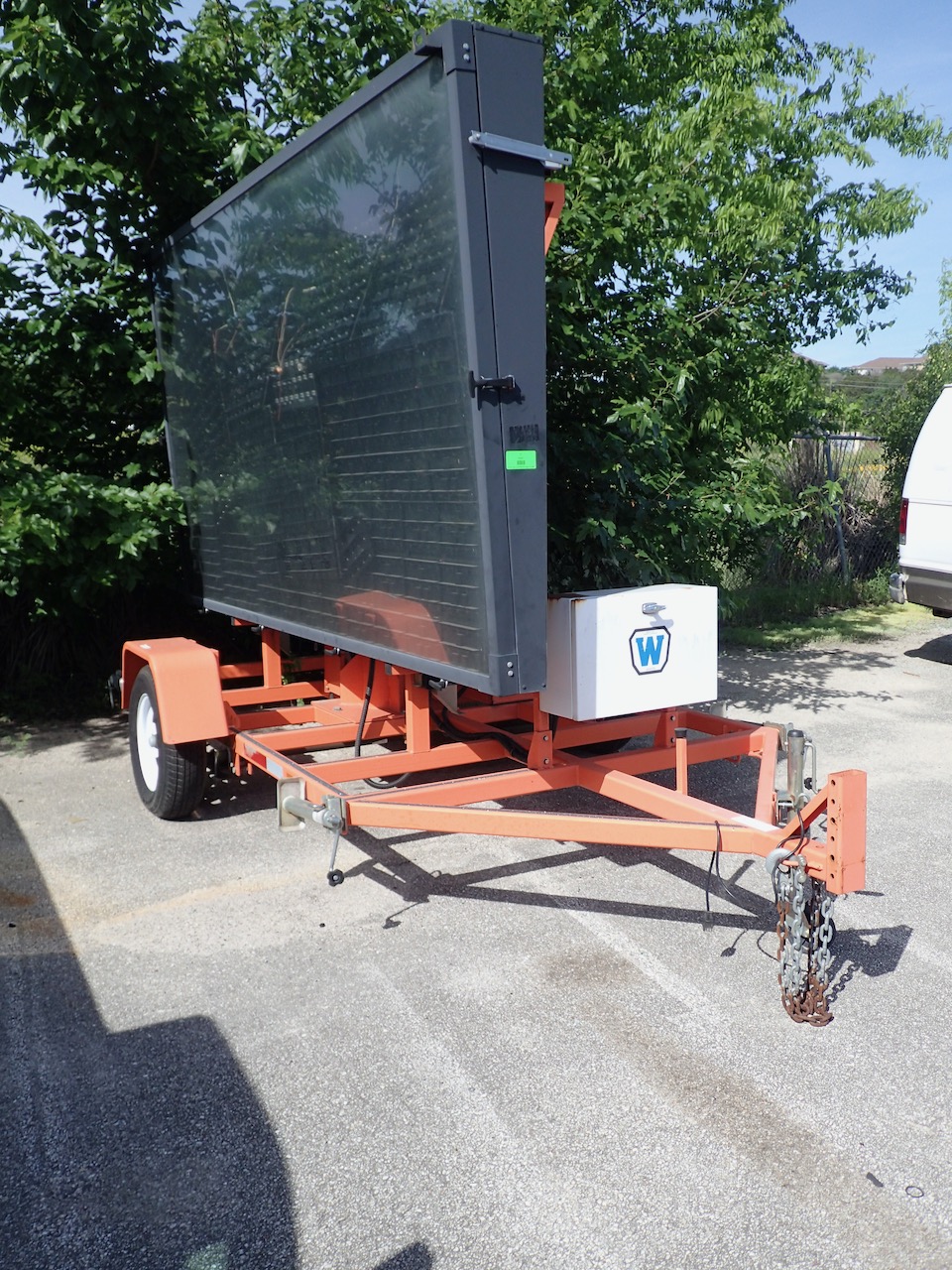 Wanco Message Sign on Matrix Single Axle Trailer | Surplus Marketplace